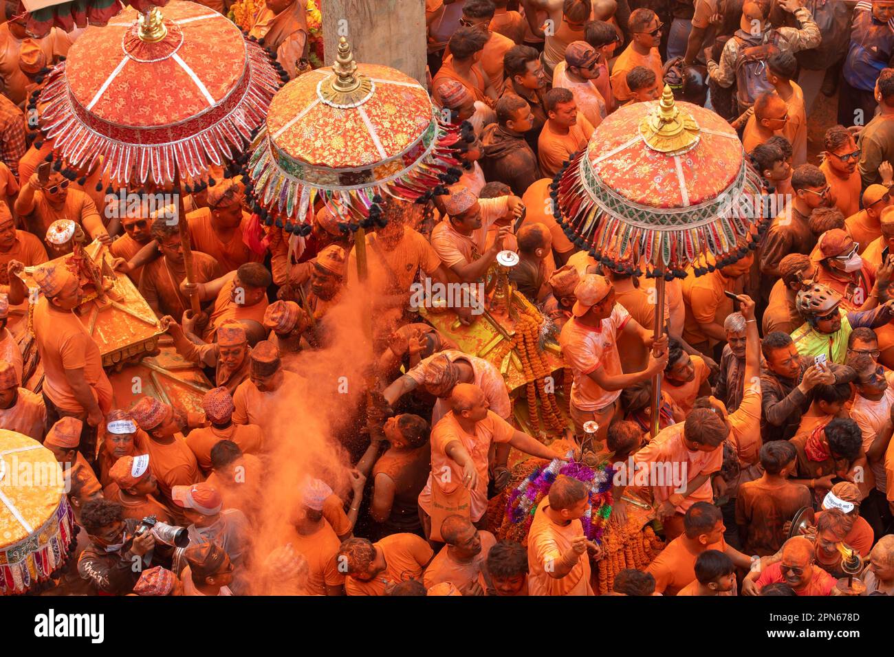 Bisket Jatra Festival - Nepal Stock Photo - Alamy