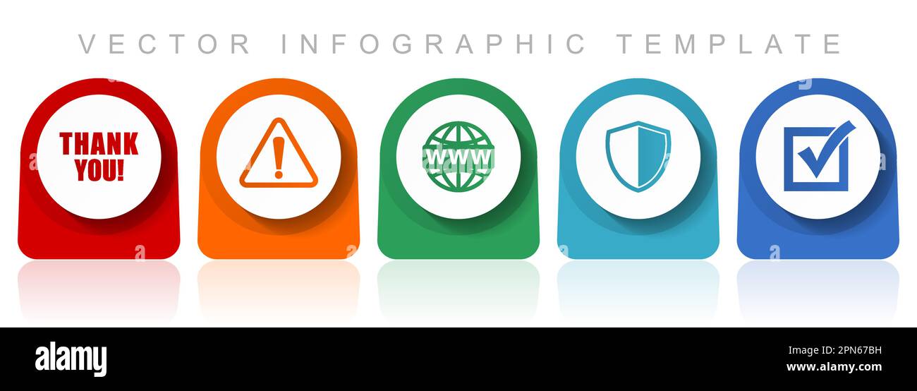 Colorful infographic diagram social media Cut Out Stock Images ...