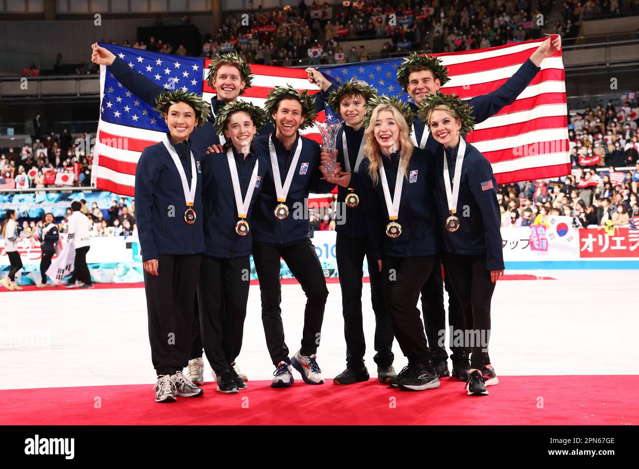 Tokyo, Japan. 15th Apr, 2023. USA team group (USA) Figure Skating : ISU ...