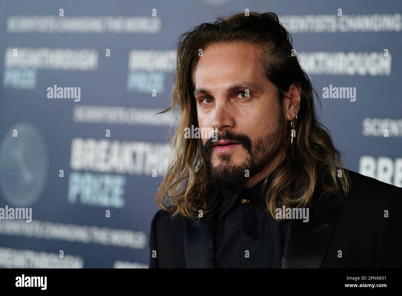 Marco Perego arrives at the ninth Breakthrough Prize Awards on Saturday ...