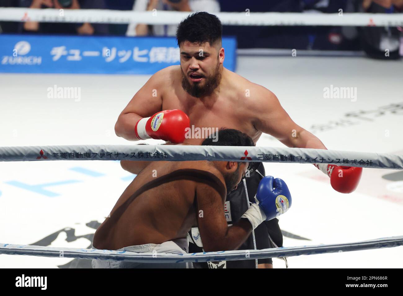 Tokyo, Japan. 16th Apr, 2023. Brandon Mitsuro Tajima (JPN) Boxing : 8R heavy weight bout at ...