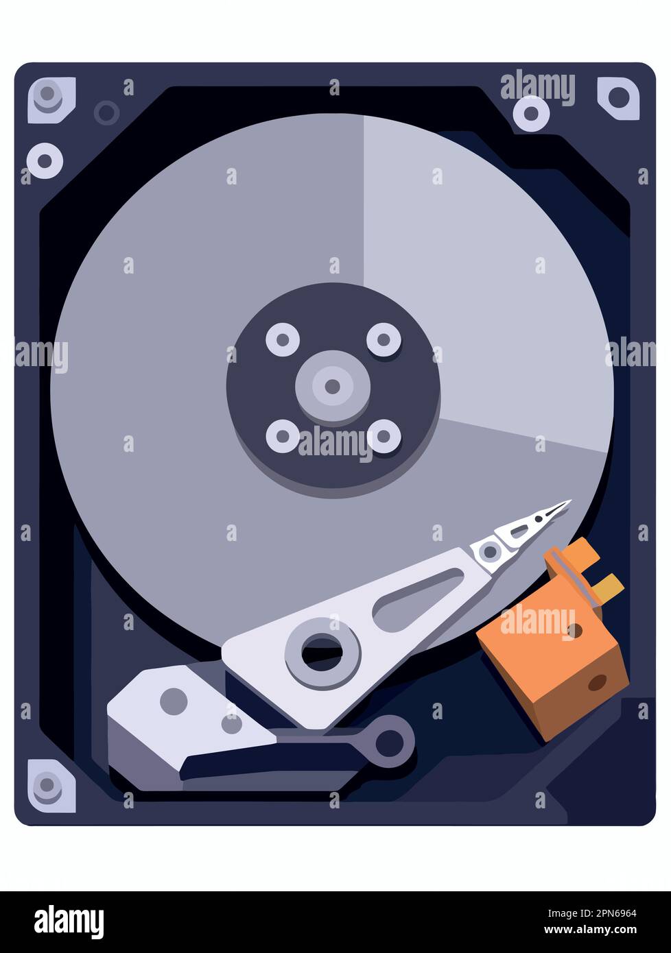 Open hard disk Stock Vector Images - Alamy