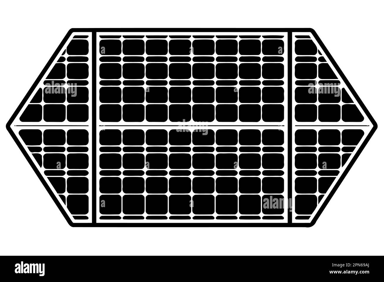 solar energy panels conceptual minimalist vector illustration Stock ...