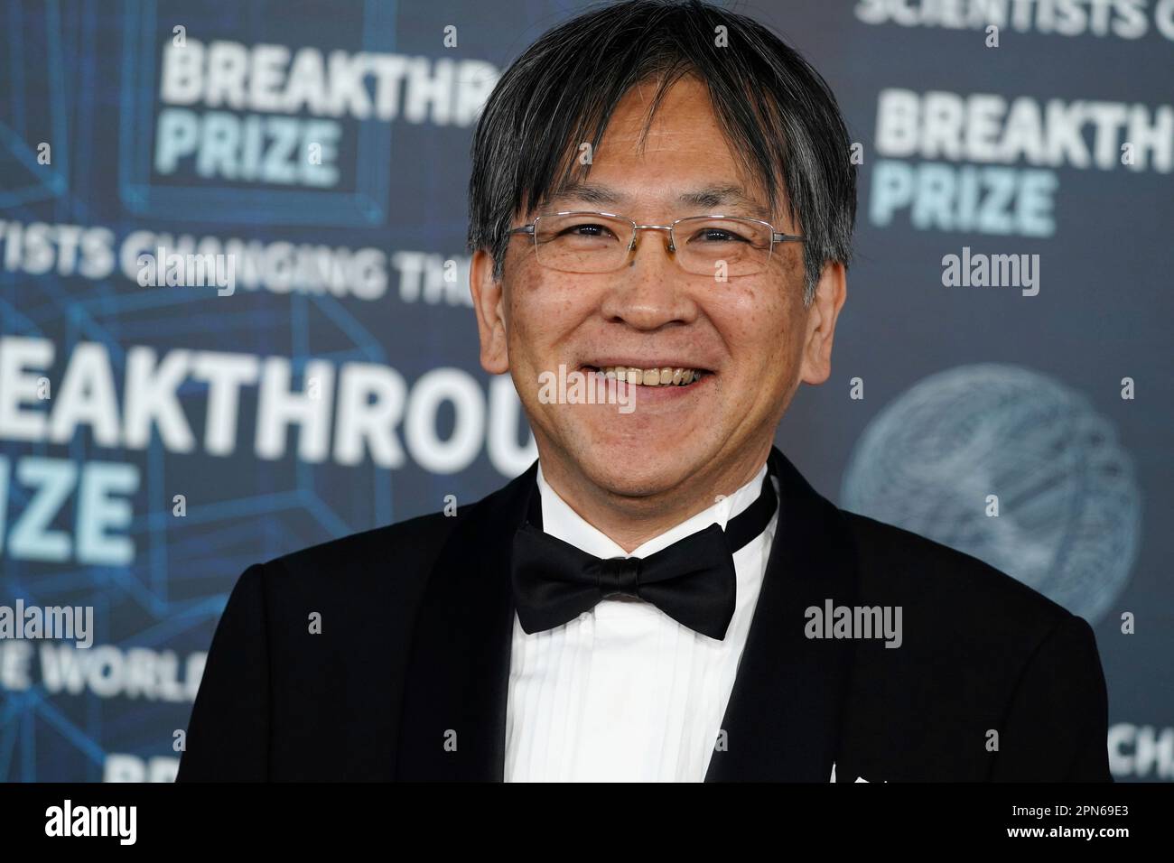 Hiraku Nakajima arrives at the ninth Breakthrough Prize Awards on ...