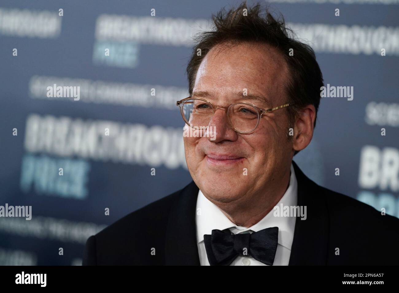 Greg Verdine arrives at the ninth Breakthrough Prize Awards on Saturday ...