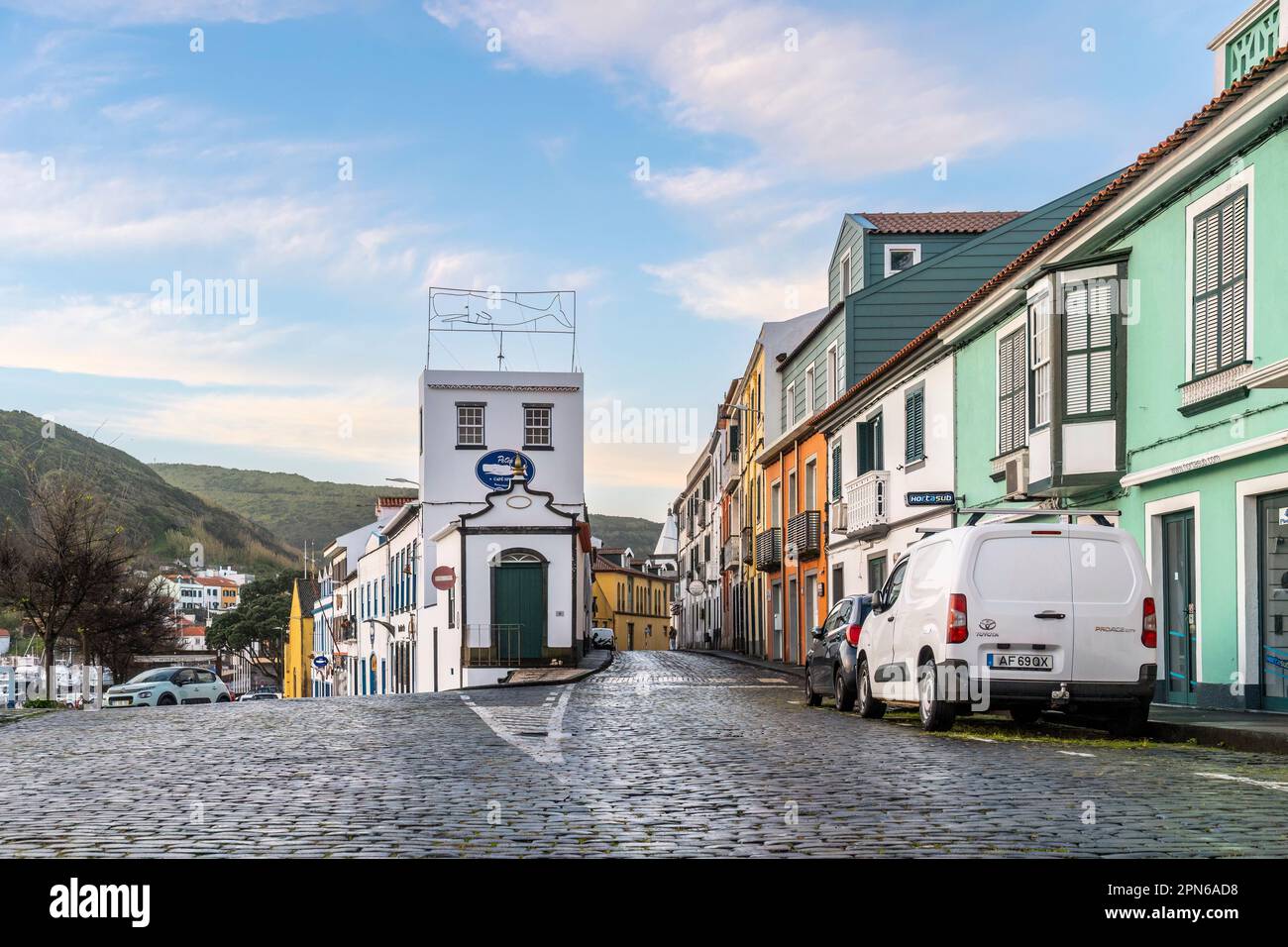 Street view horta in azores hi-res stock photography and images - Alamy