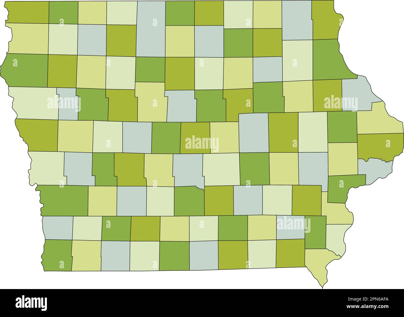 Highly detailed editable political map with separated layers. Iowa ... Highly detailed editable political map with separated layers. Iowa ...