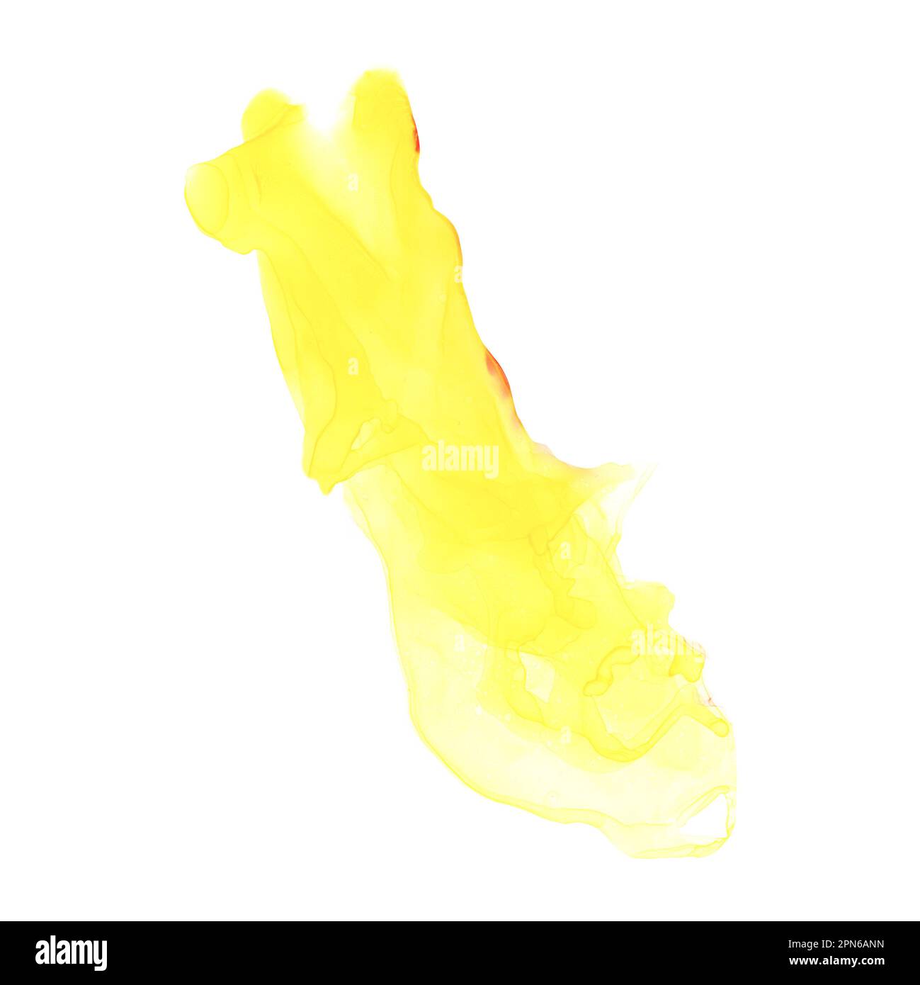 Watercolour drawing of abstract shape. White background, different ...