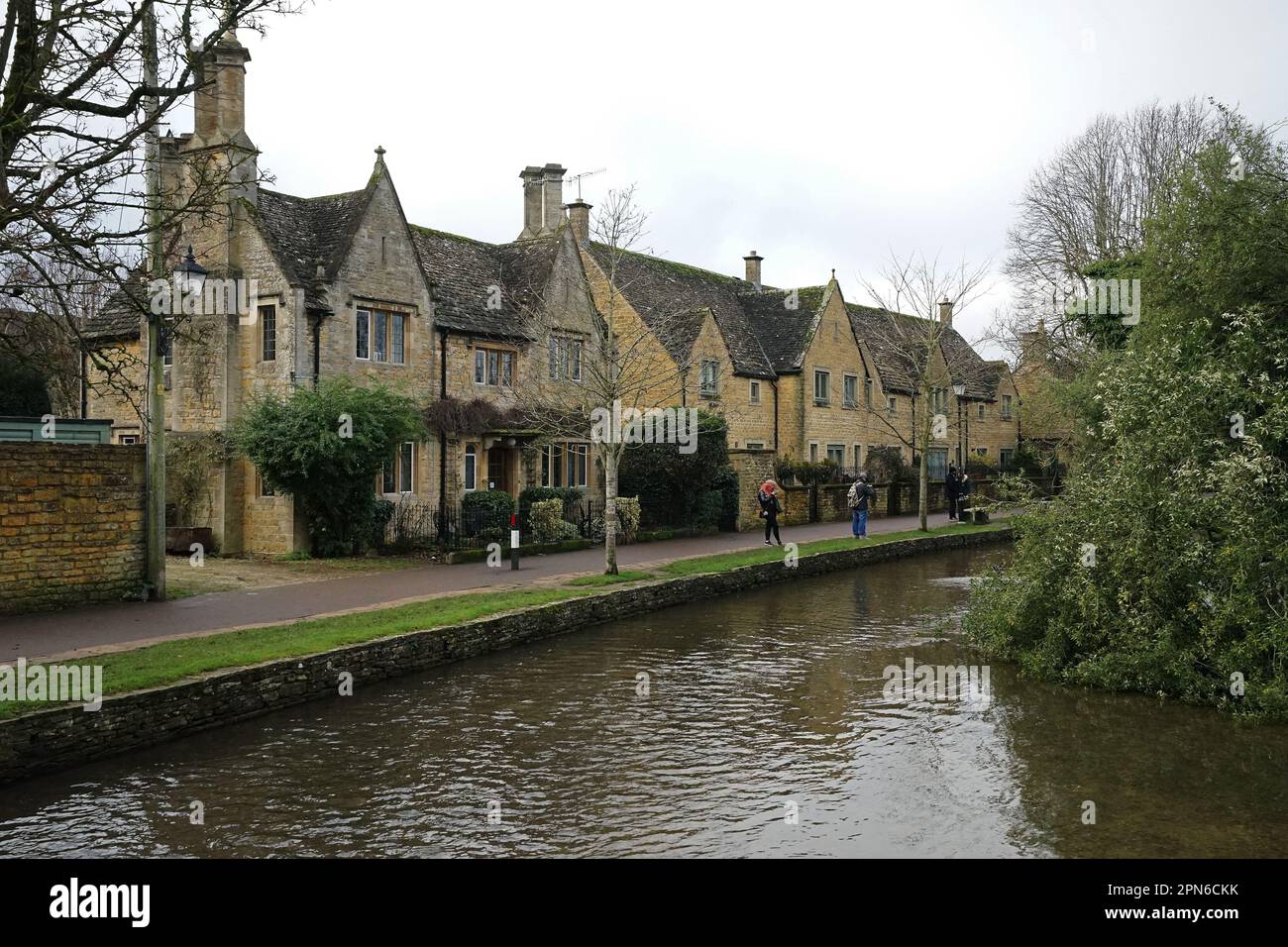 Exterior British architecture and design of Bourton on the water ...