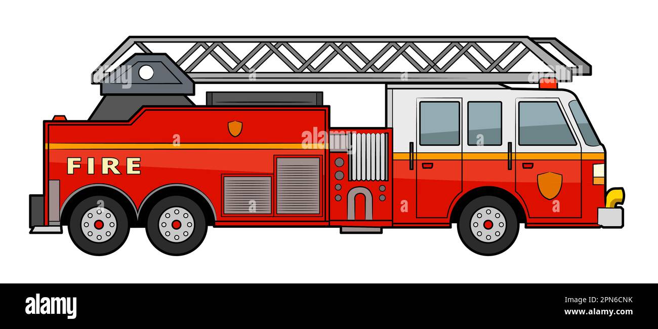 Fire engine truck - vector stock illustration Stock Vector Image & Art ...