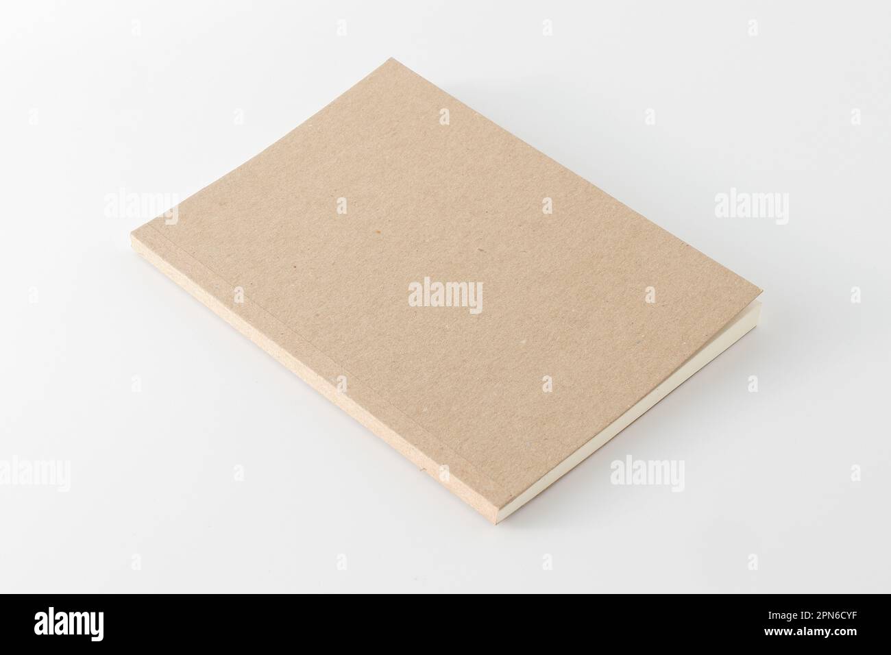 Recycled paper book on white background Stock Photo - Alamy