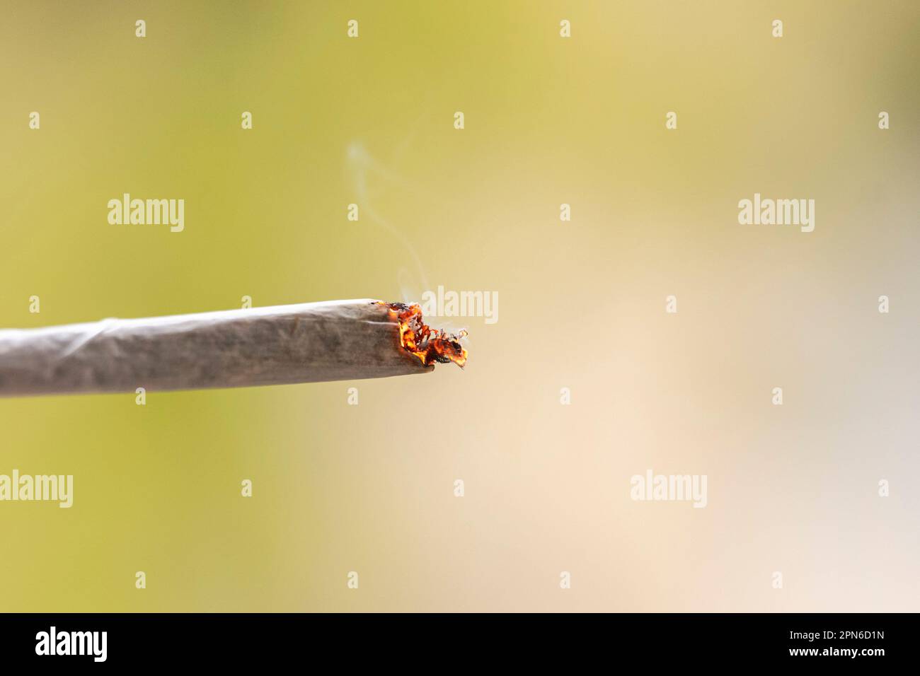 Berlin, Germany. 15th Apr, 2023. The tip of a lit joint. The concept of ...