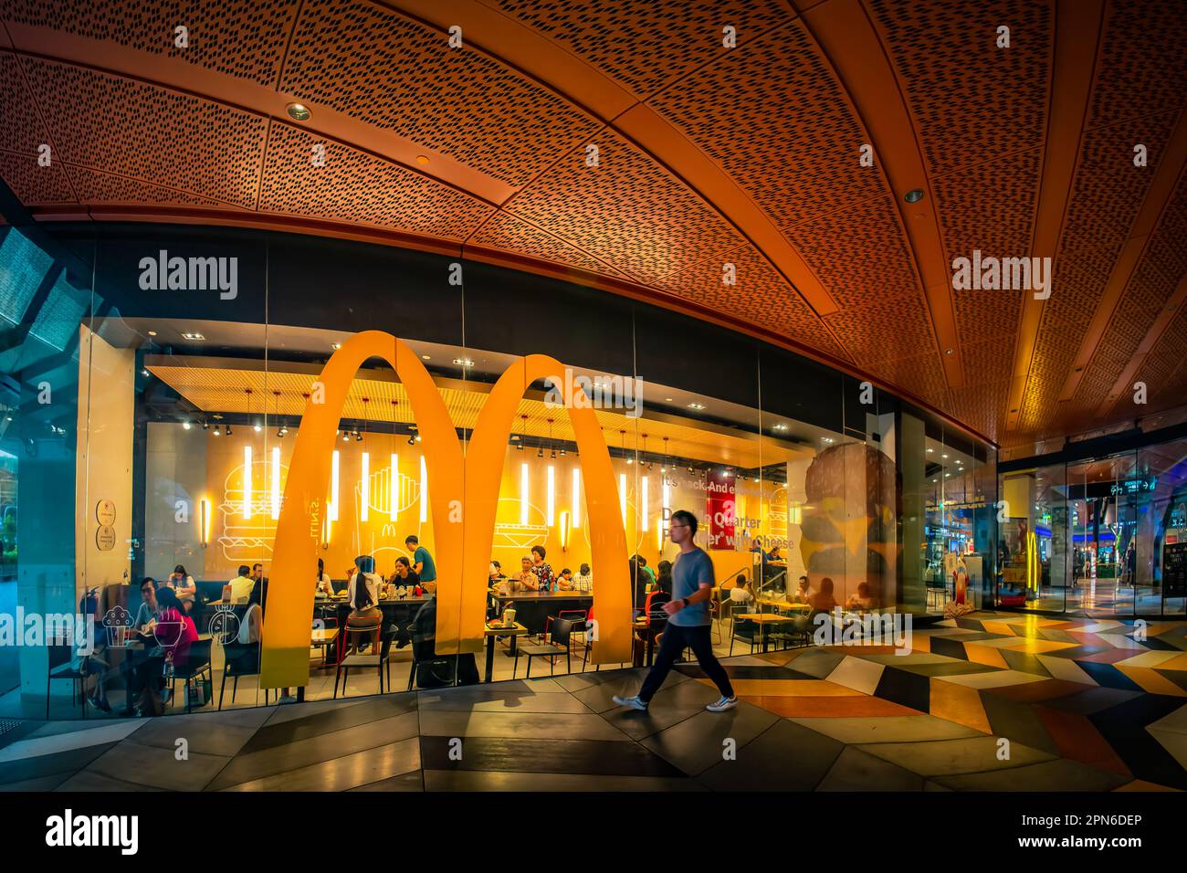 Mcdonalds at Funan mall, Singapore Stock Photo - Alamy