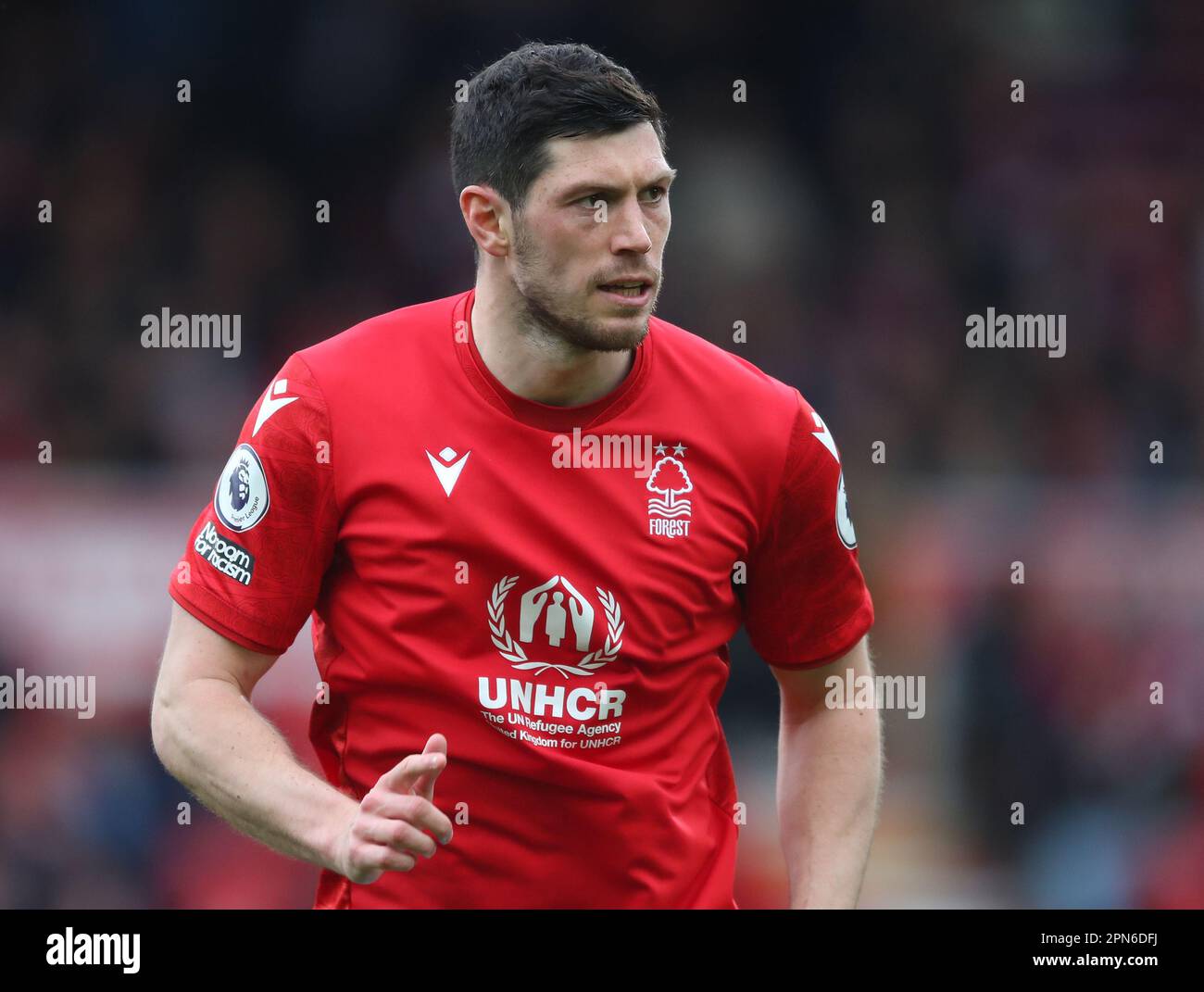 Nottingham, UK. 16th Apr, 2023. Scott McKenna of Nottingham Forest ...
