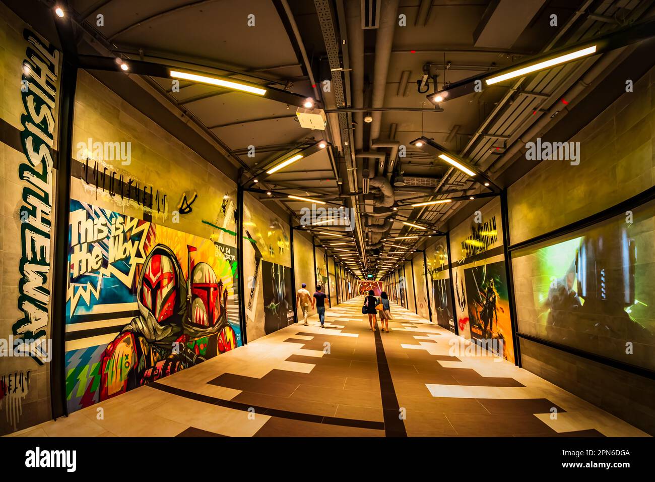 Beautiful underground passageway linking City Hall MRT to Funan Mall in ...