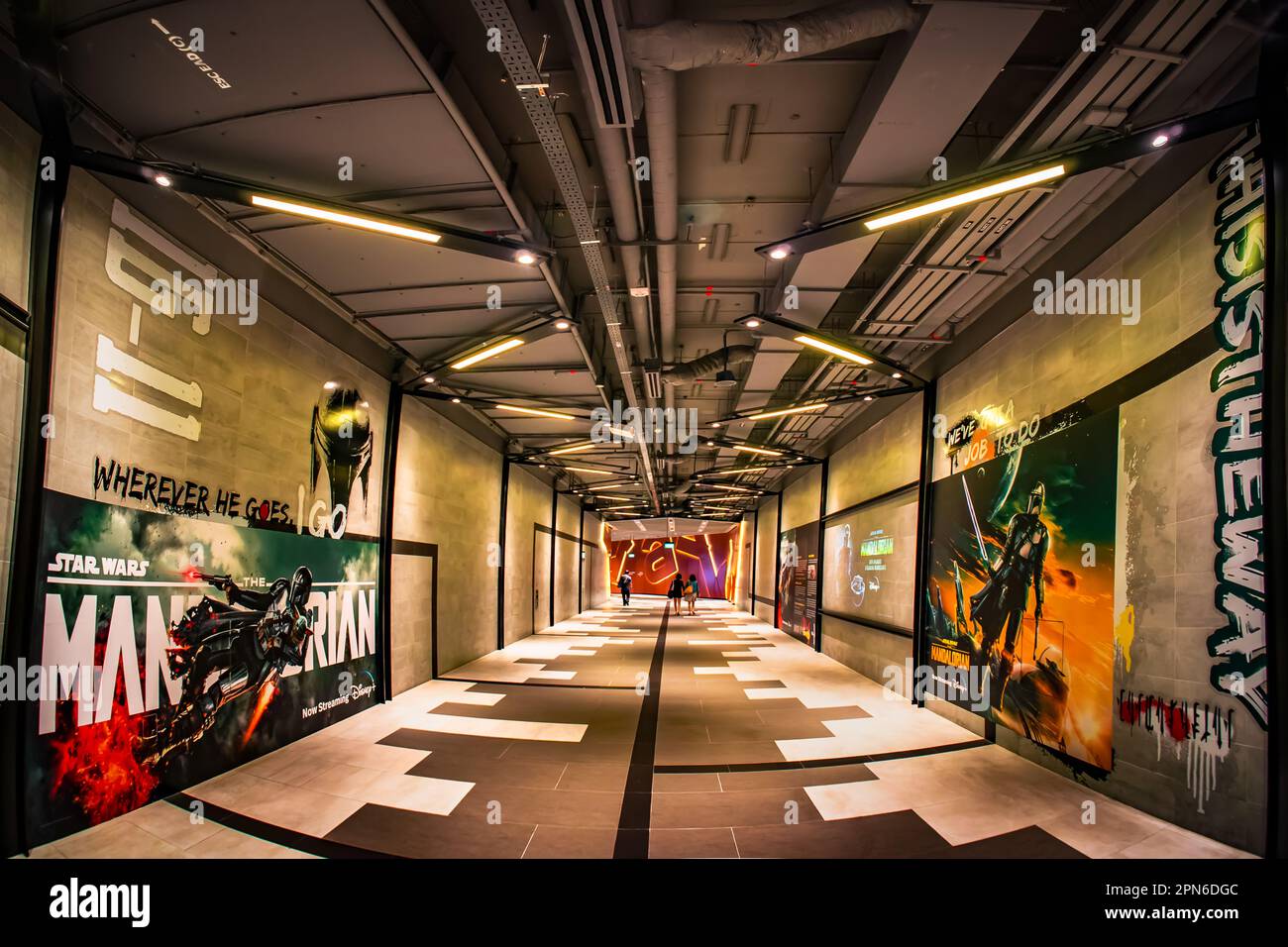 Beautiful underground passageway linking City Hall MRT to Funan Mall in ...
