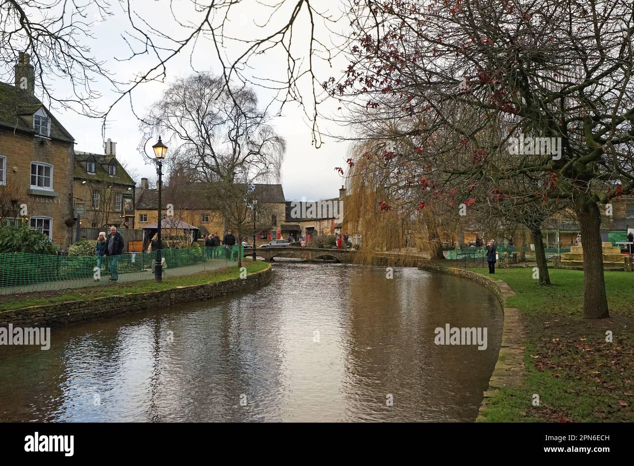 Exterior British architecture and design of Bourton on the water ...
