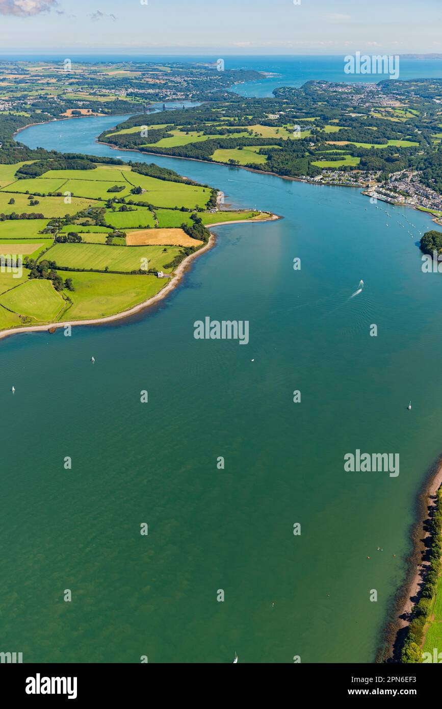 Aerial views over the Menai Straights, North Wales: Phillip Roberts ...