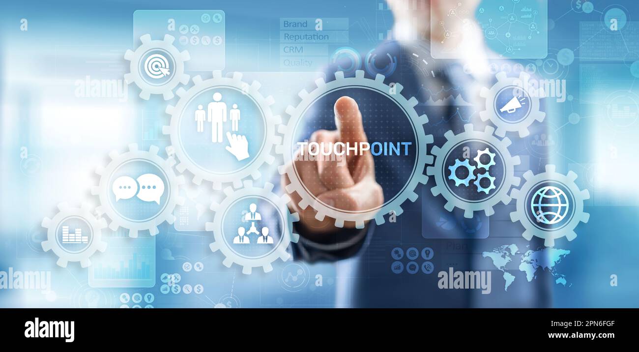 Touchpoint. Business strategy advertising and marketing concept Stock ...