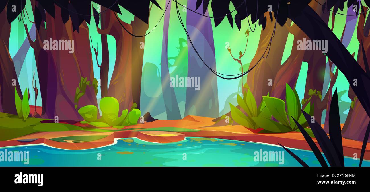Amazon swamp Stock Vector Images - Alamy
