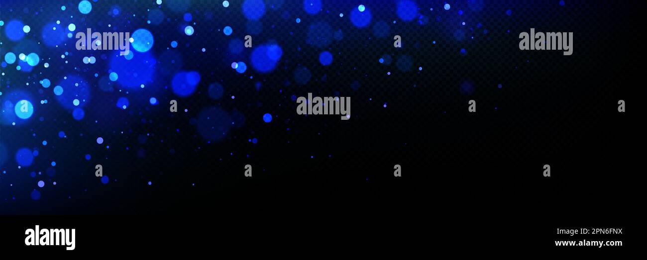 Realistic bokeh light effect border isolated on transparent background ...