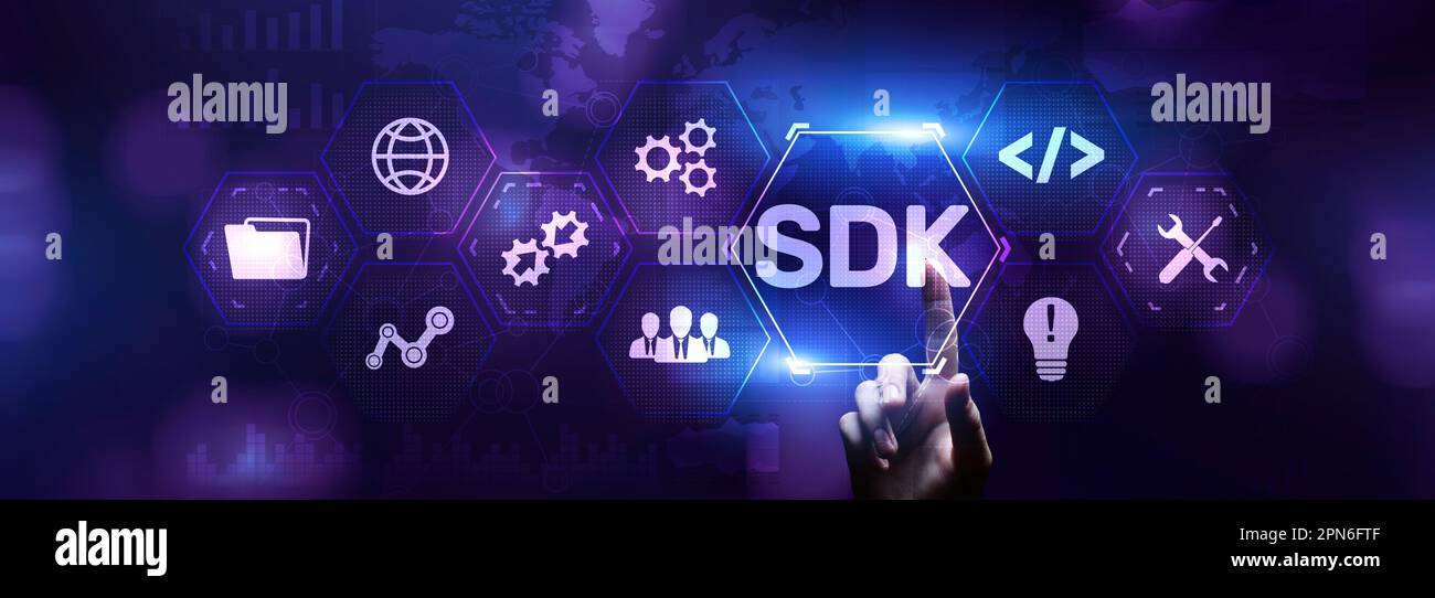 SDK Software development kit programming technology concept on virtual screen Stock Photo - Alamy