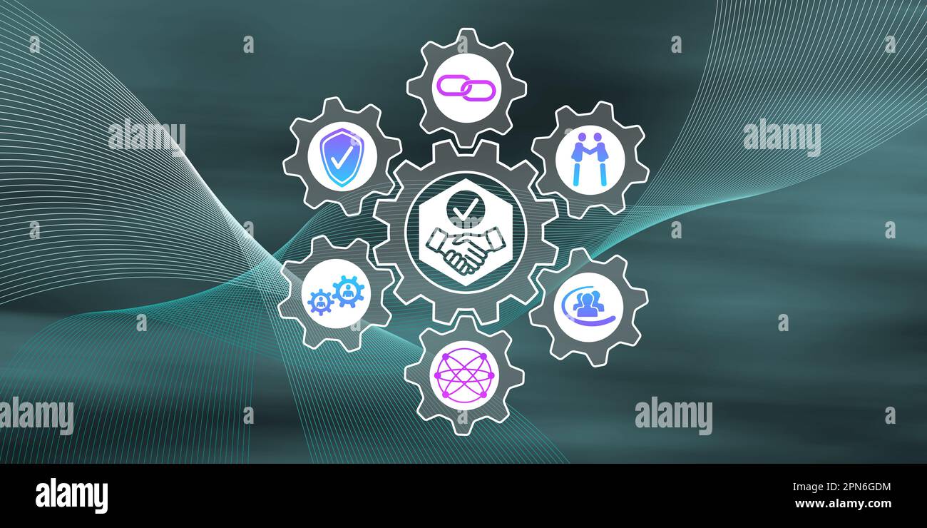 Illustration of a trust concept Stock Photo - Alamy