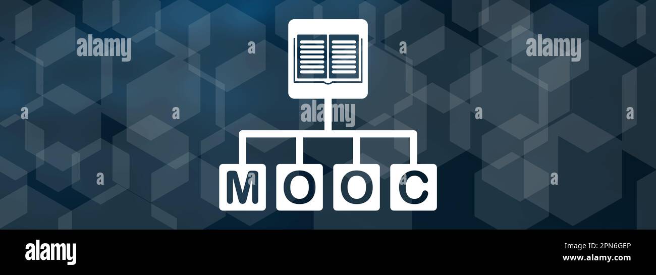 Illustration of a mooc concept Stock Photo - Alamy