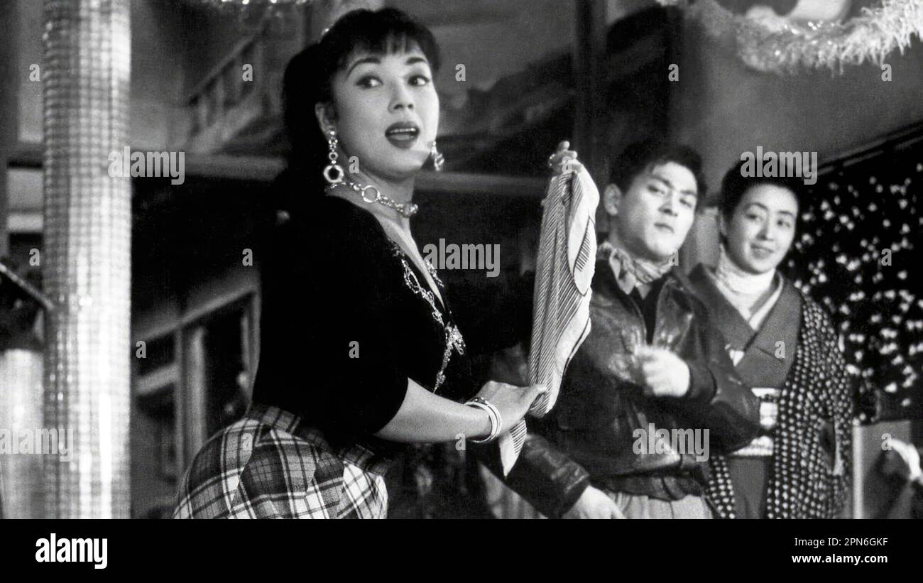MACHIKO KYO in STREET OF SHAME (1956) -Original title: AKASEN CHITAI ...