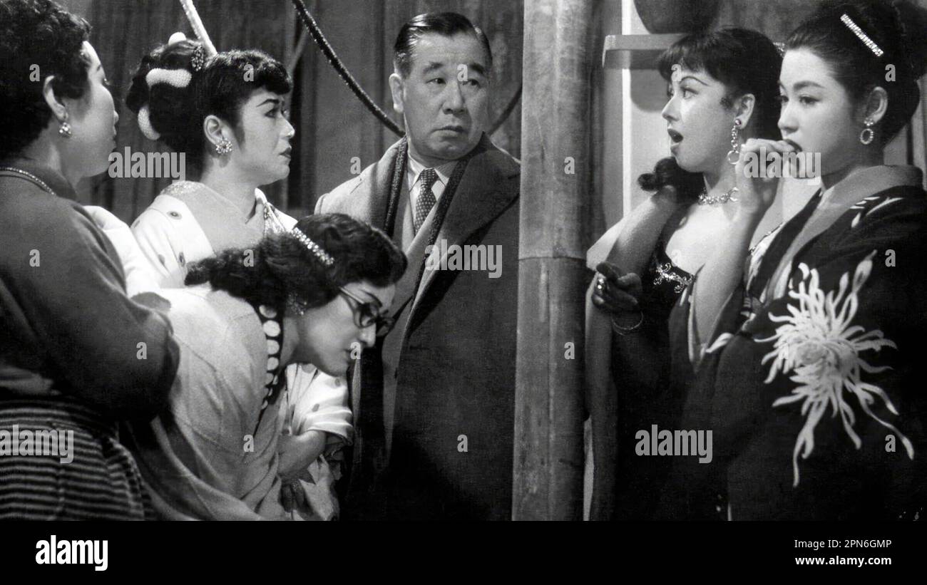 MACHIKO KYO and AIKO MIMASU in STREET OF SHAME (1956) -Original title: AKASEN CHITAI-, directed ...