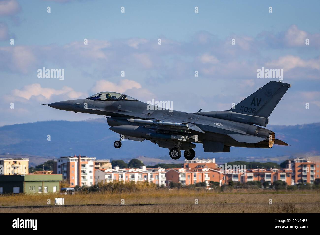 Lockheed Martin F-16C Fighting Falcon of the USAF stationed at Aviano Air Force Base Lockheed ...