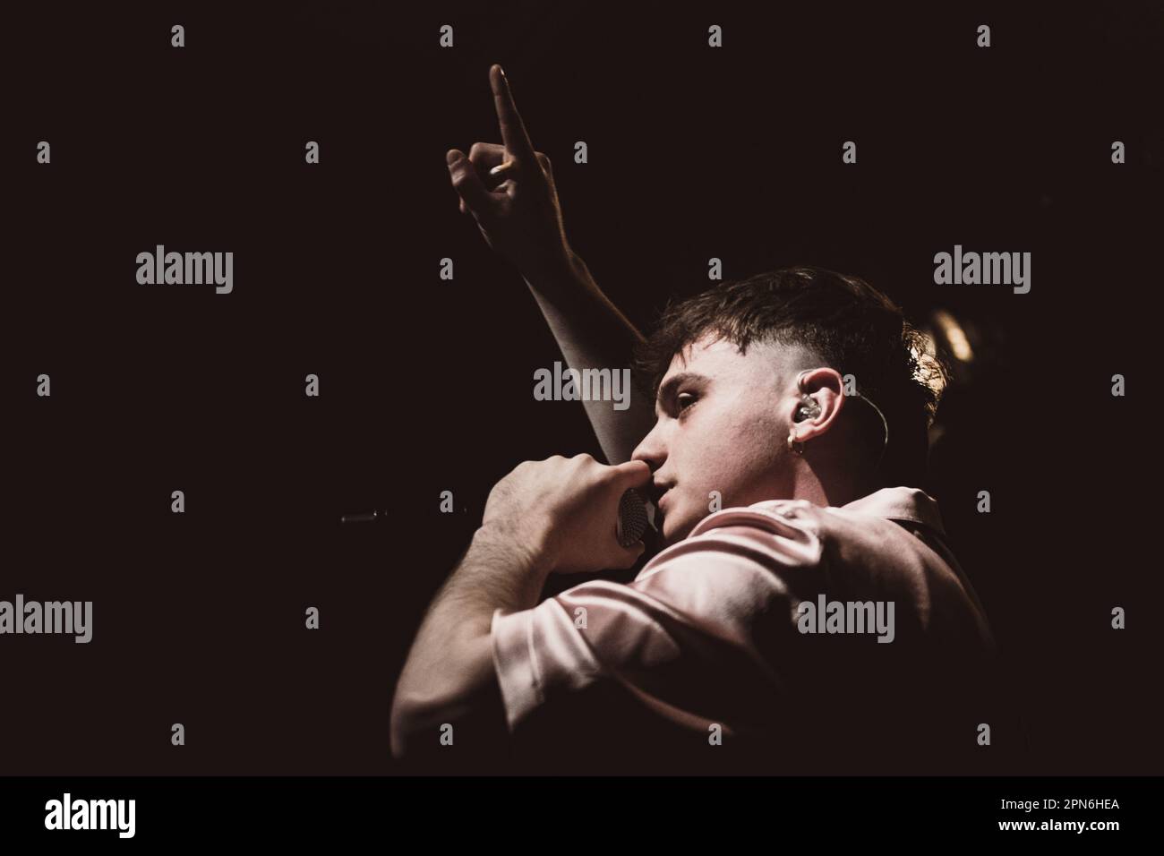 Olly during the Italian singer Music Concert Olly - Il mondo gira Live ...