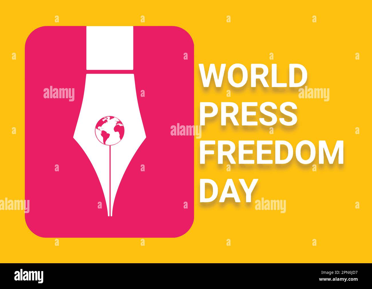 World Press Freedom Day Important Day Vector Illustration Stock