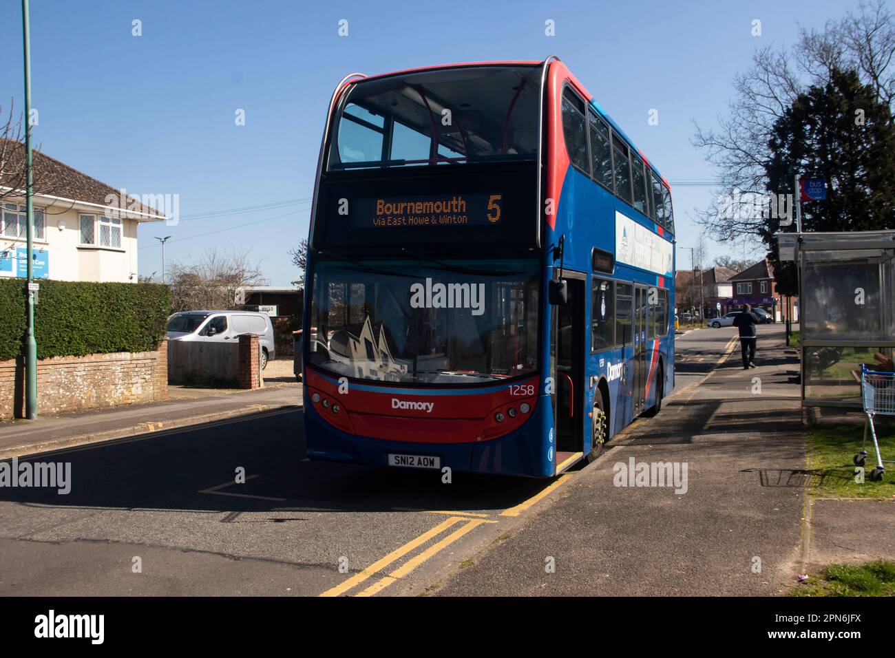 Bournemouth commuter bus hi-res stock photography and images - Alamy
