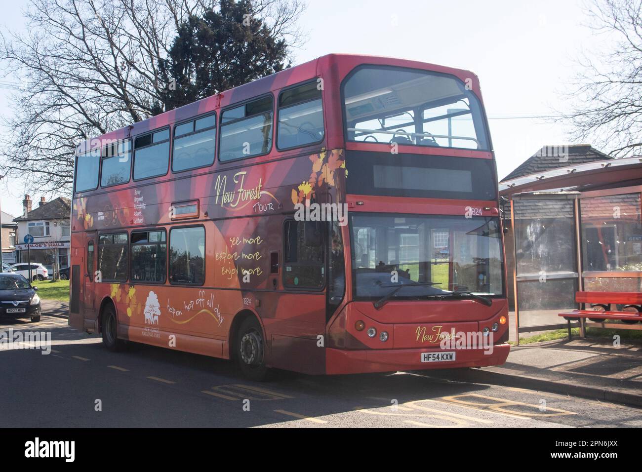 Bournemouth commuter bus hi-res stock photography and images - Alamy