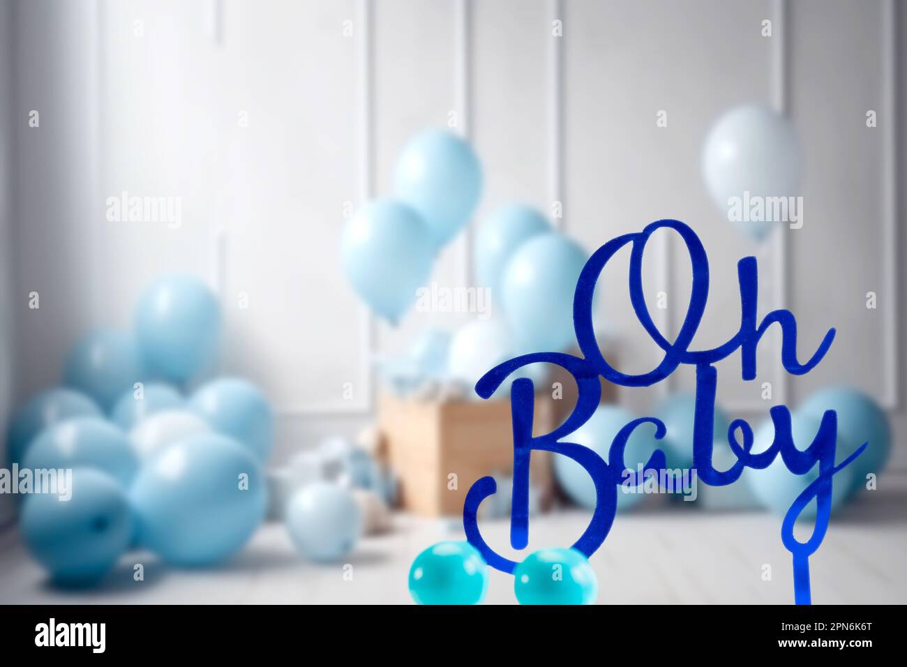Baby Shower Blue Background