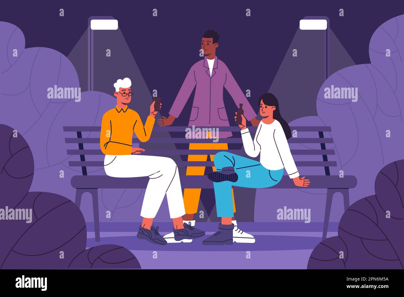 Beer walk Stock Vector Images - Alamy