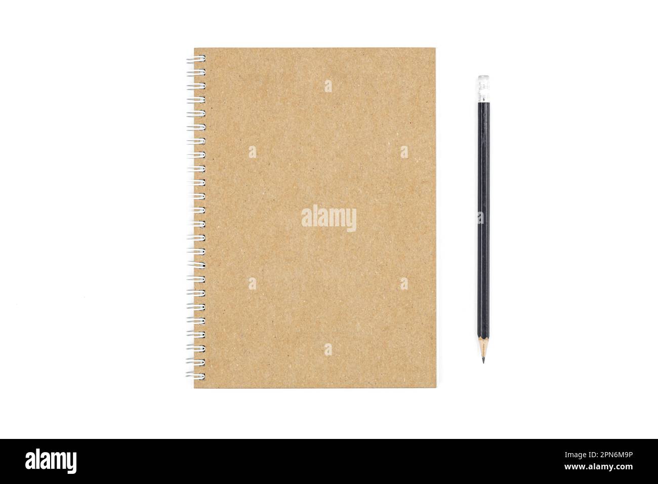 Spiral closed brown notebook hi-res stock photography and images - Alamy