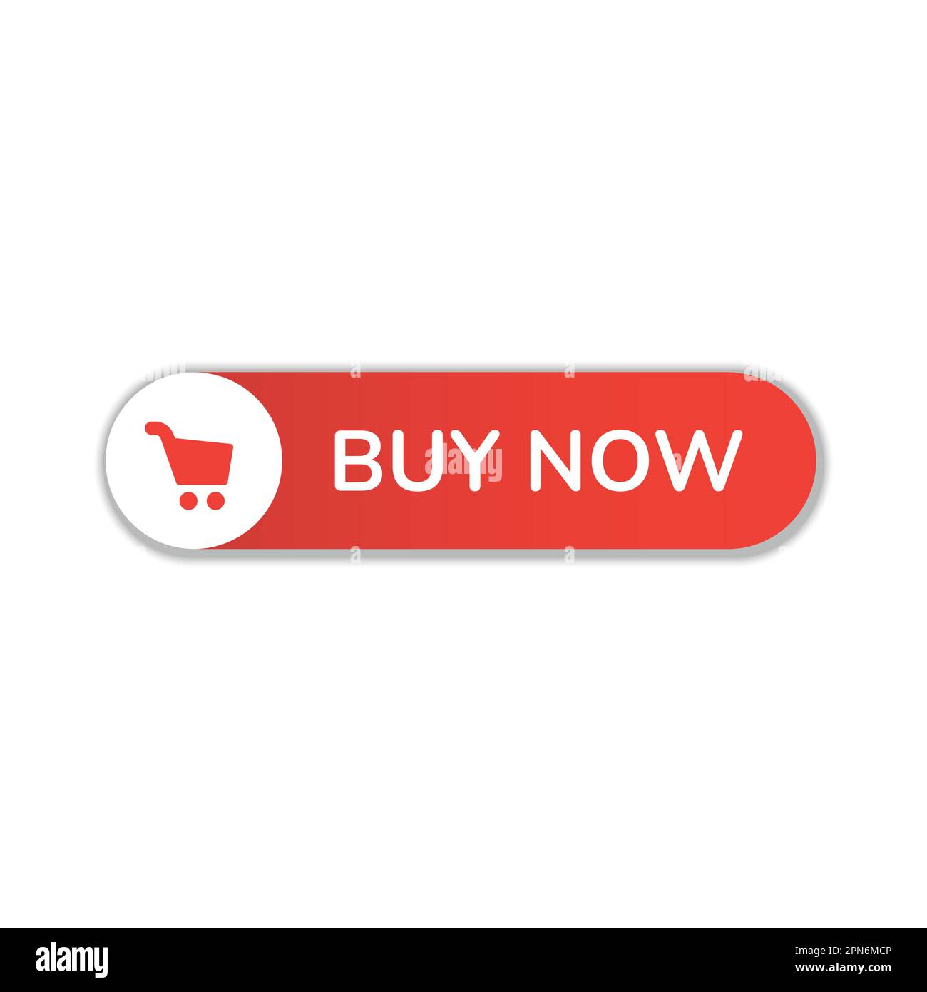Buy now button with shopping cart. Vector shadow effect icon Stock ...