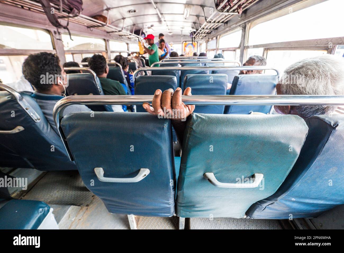 Interior of a Sri Lanka public bus Stock Photo - Alamy