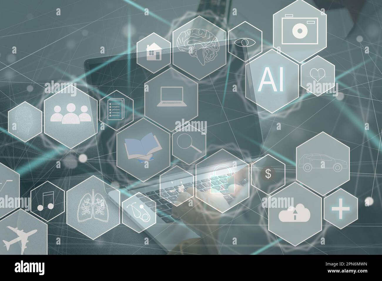artificial intelligence and communication, ai technology Stock Photo ...