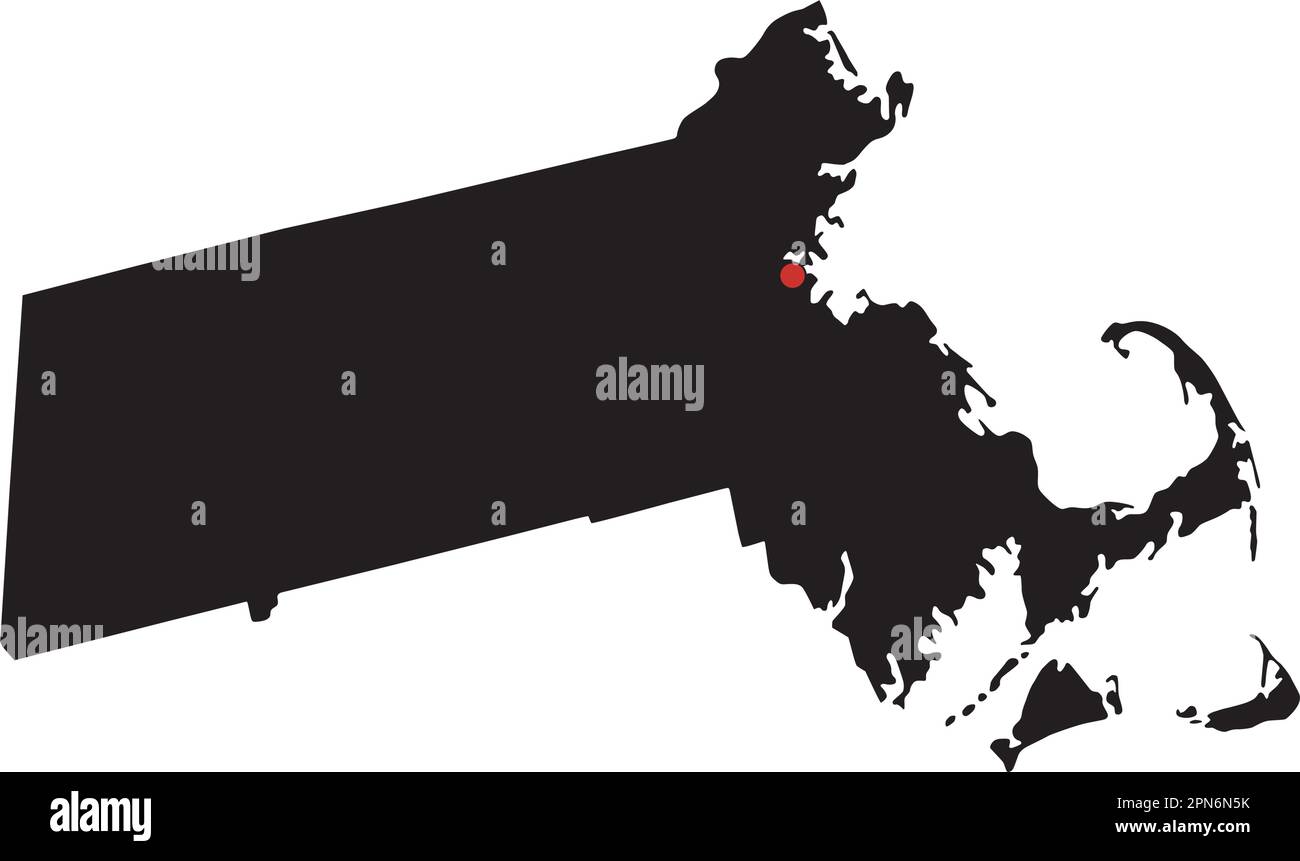 Massachusetts county map vector vectors hi-res stock photography and images - Alamy