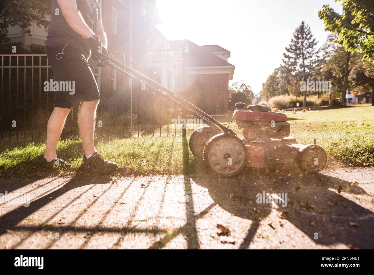 Push mower hi-res stock photography and images - Alamy