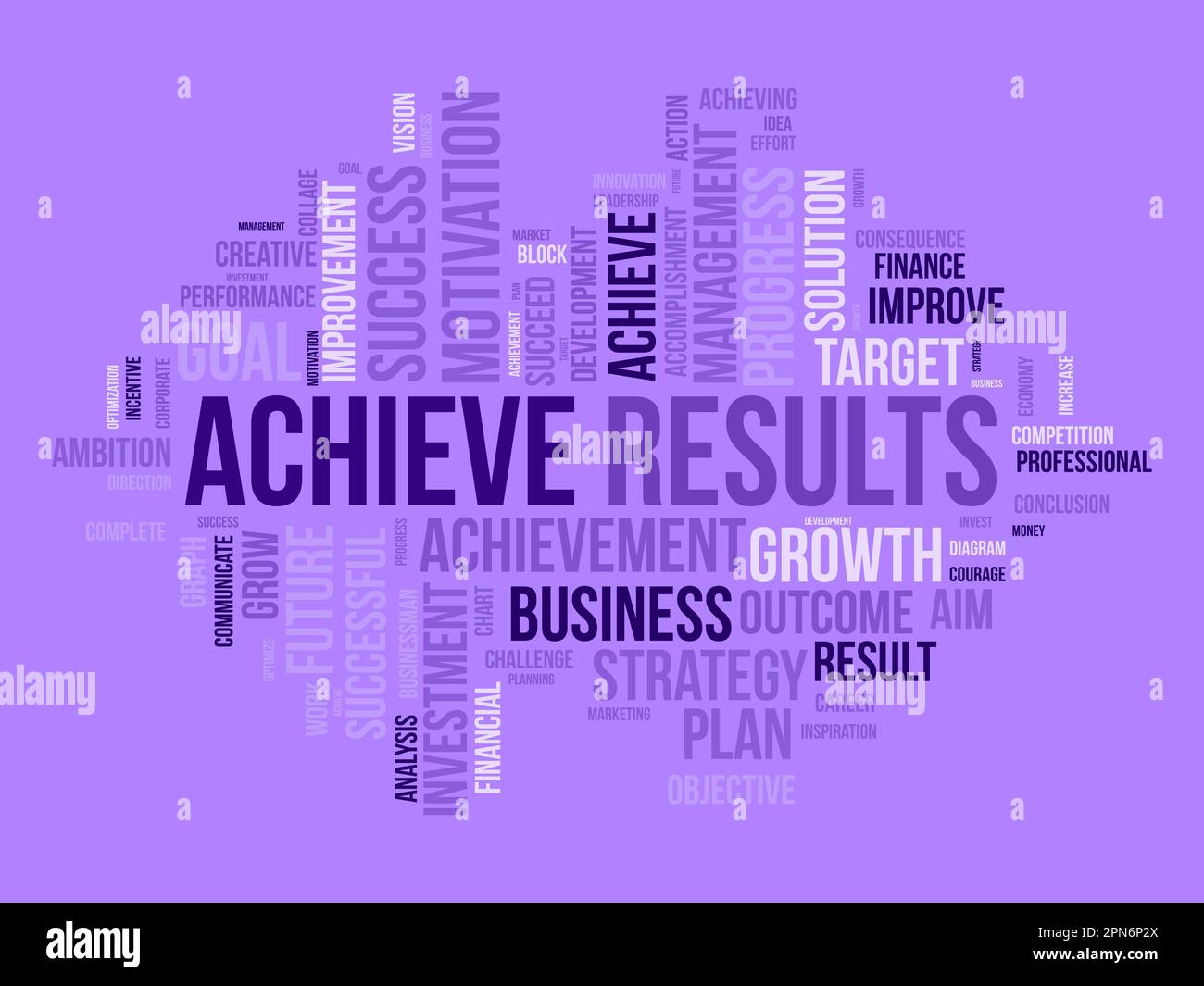 Word cloud background concept for Achieve Results. Marketing growth ...