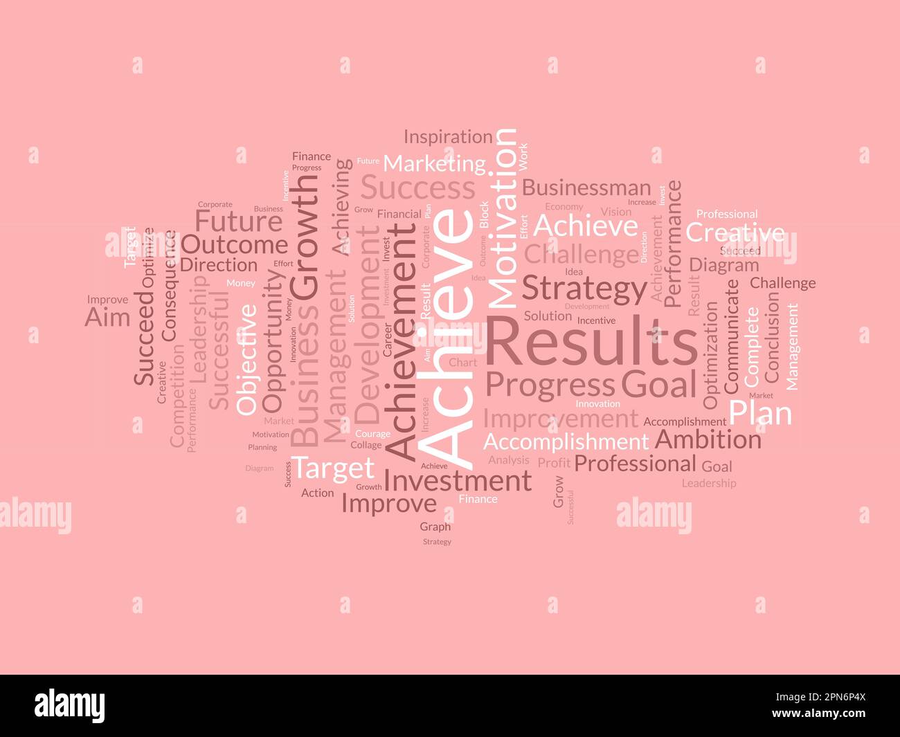 Word cloud background concept for Achieve Results. Marketing growth ...