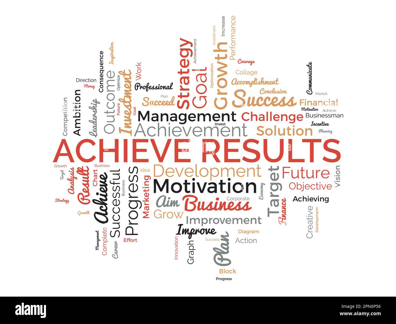 Word cloud background concept for Achieve Results. Marketing growth ...