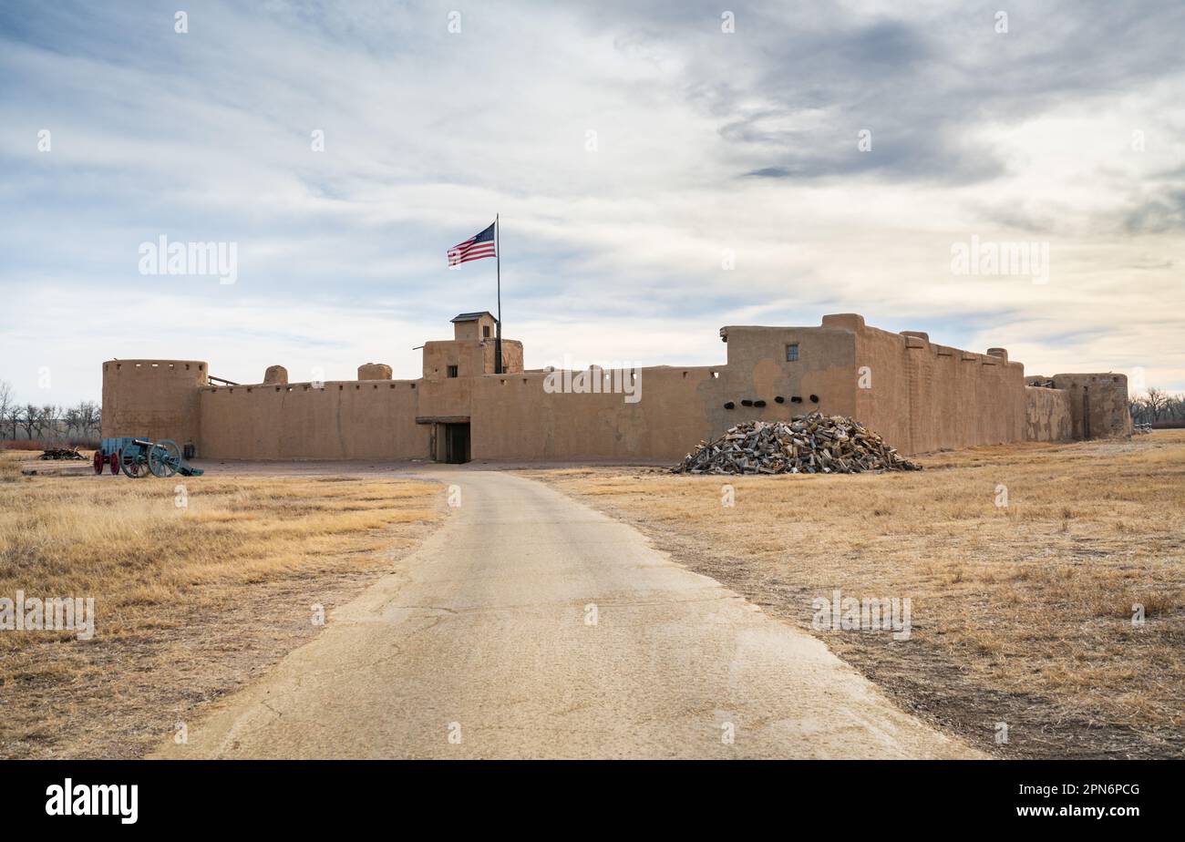 Bent's Old Fort National Historic Site in Colorado Stock Photo - Alamy