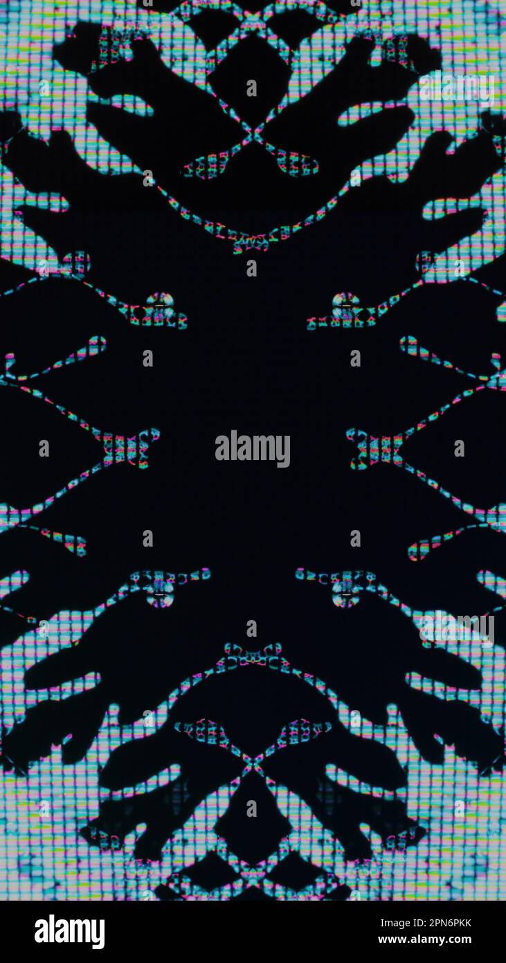 Digital art glitch frame color pixel texture black Stock Photo - Alamy
