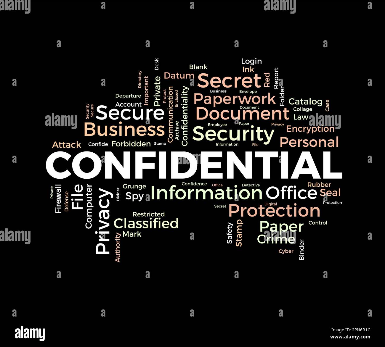 Word cloud background concept for Confidential. Secret information ...