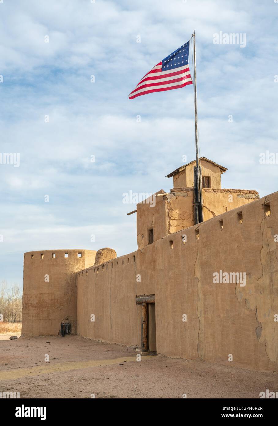 Bent's Old Fort National Historic Site in Colorado Stock Photo - Alamy